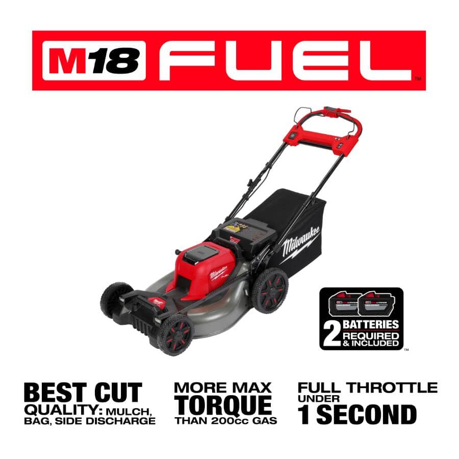 MILWAUKEE 21" M18 Fuel Cordless Lawn Mower Kit | Home Hardware