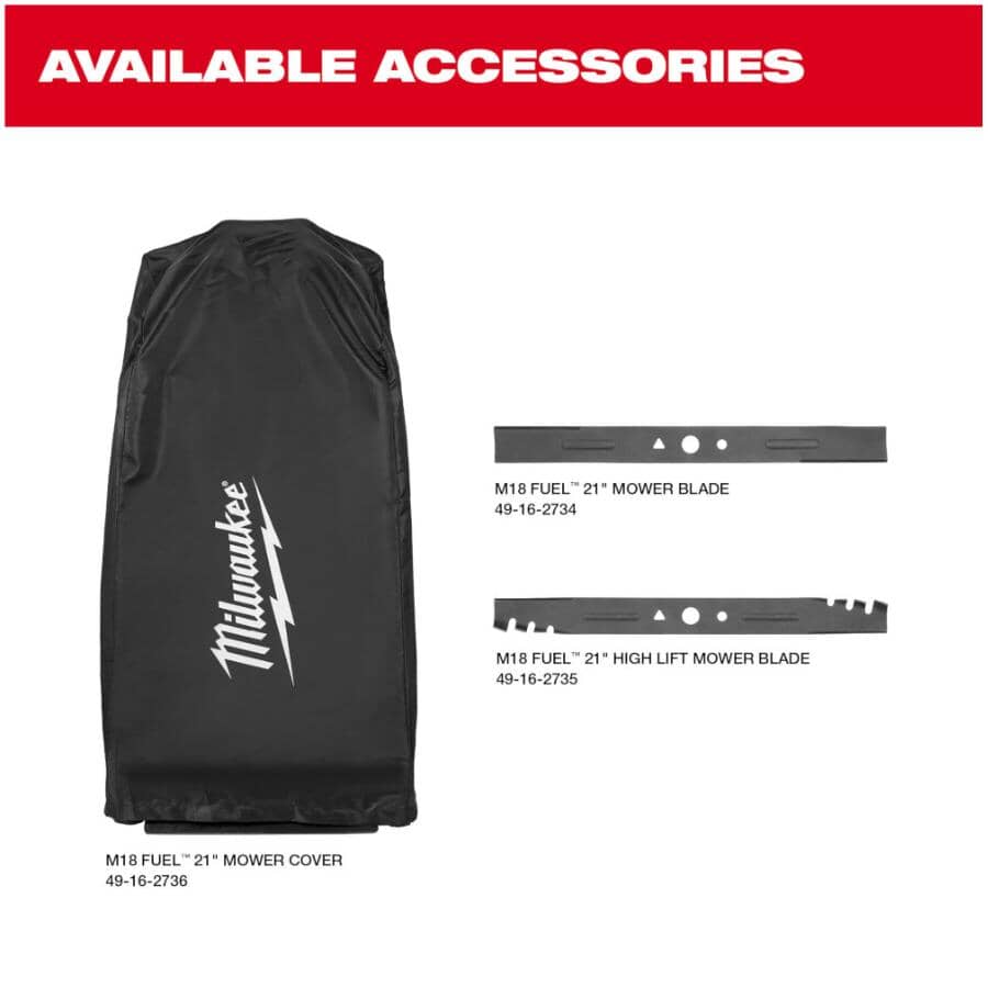 MILWAUKEE 21" M18 Fuel Cordless Lawn Mower Kit | Home Hardware