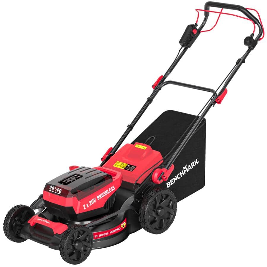 BENCHMARK 19.5" Self Propelled Cordless Lawn Mower | Home Hardware