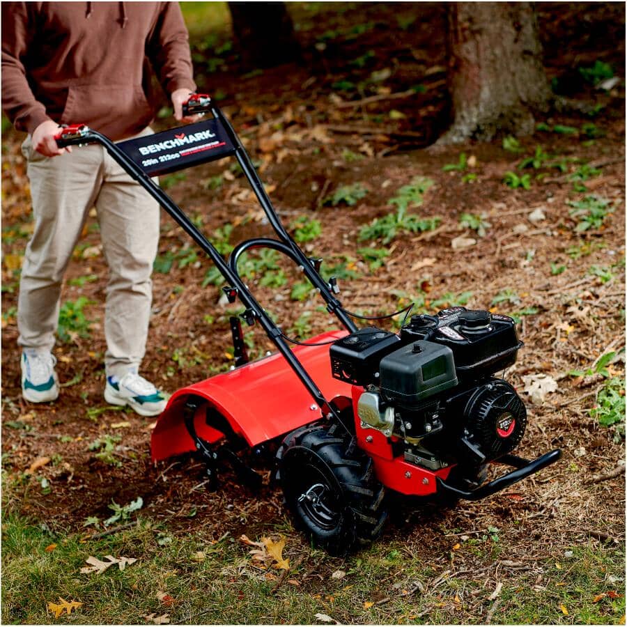 BENCHMARK 212cc 4-Cycle Rear Tine Garden Tiller | Home Hardware