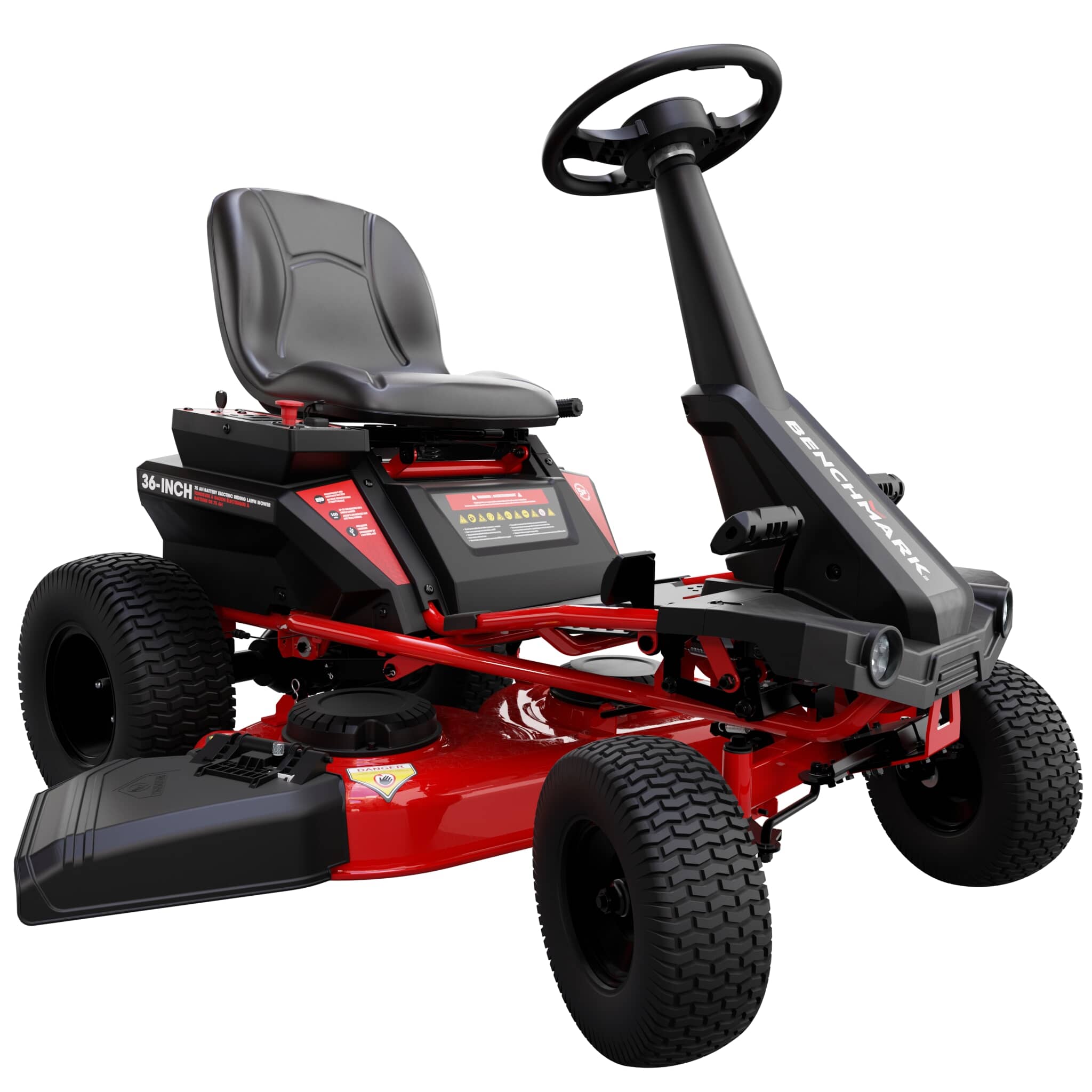 BENCHMARK 48V Brushless 75Ah Battery Riding Lawn Mower | Home Hardware