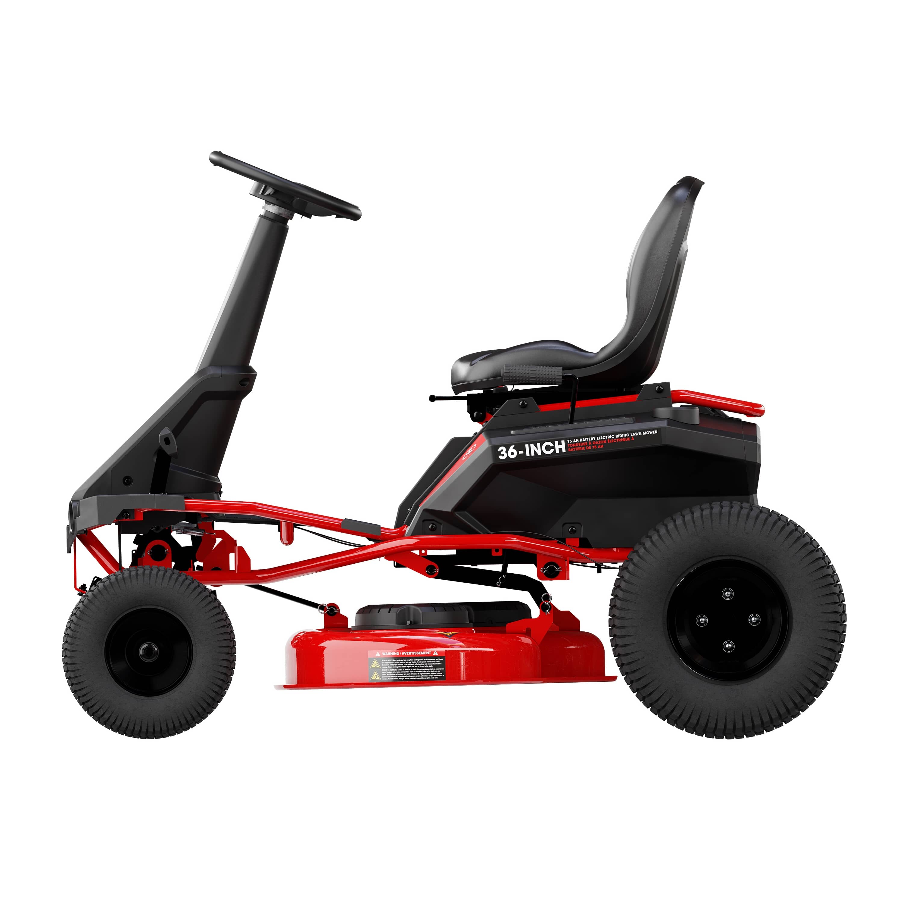 BENCHMARK 48V Brushless 75Ah Battery Riding Lawn Mower | Home Hardware