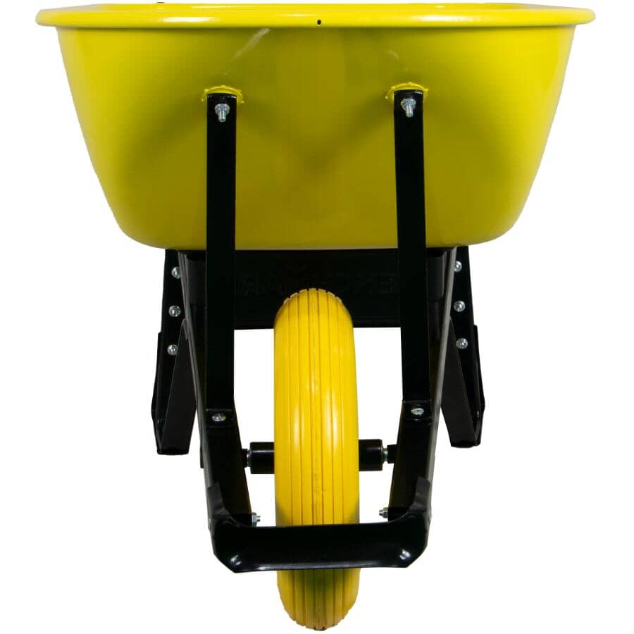 BENCHMARK 6 Cu. Ft Seamless Steel Tray Wheelbarrow | Home Hardware
