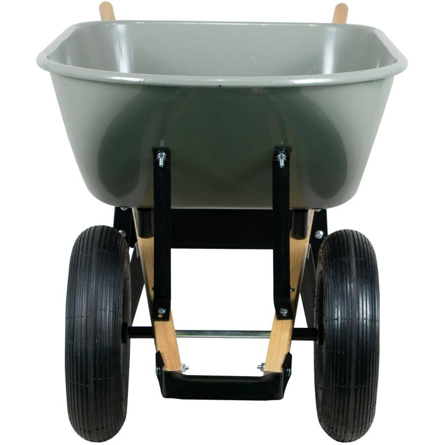 BENCHMARK 6 Cu. Ft Steel Tray Wheelbarrow with Dual Wheels | Home Hardware