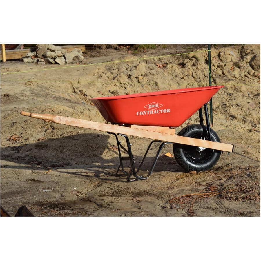 ERIE 6 Cu. Ft Steel Tray Wheelbarrow, with Flat Free Tire | Home Hardware