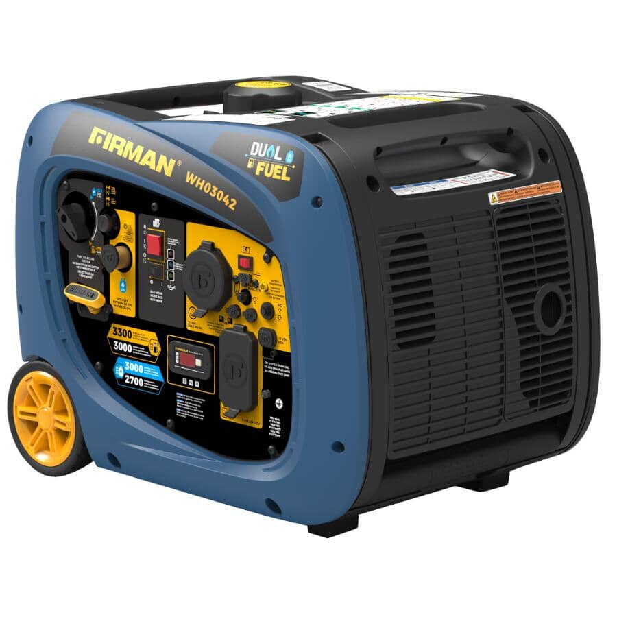 FIRMAN 3300/3000W Dual Fuel Inverter Electric Start Portable Generator ...