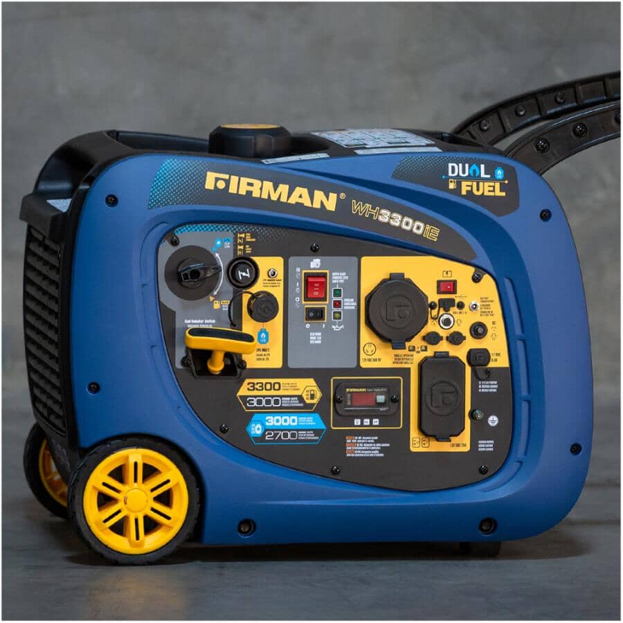 FIRMAN 3300/3000W Dual Fuel Inverter Electric Start Portable Generator ...