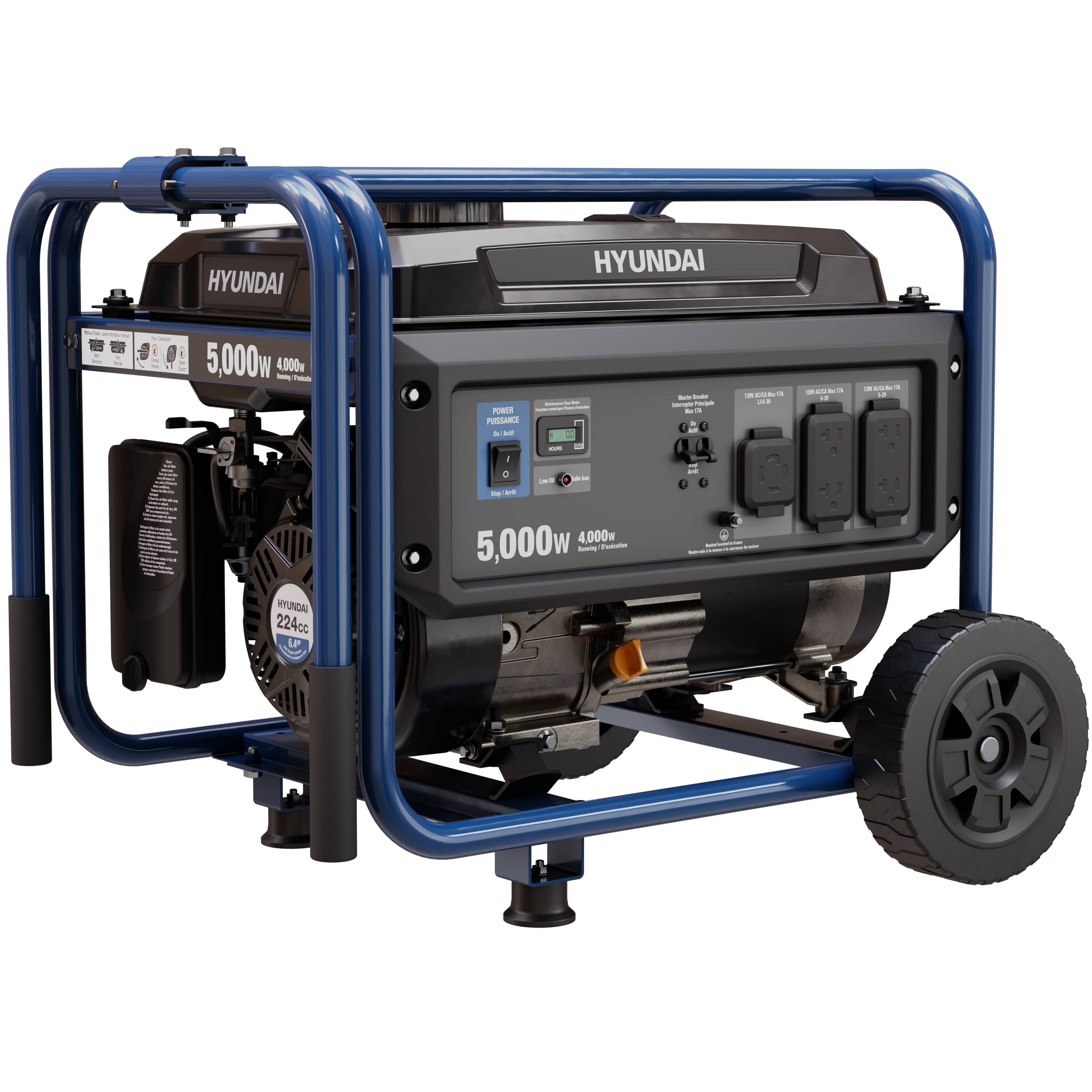 HYUNDAI Portable Gas Generator - 5000W | Home Hardware