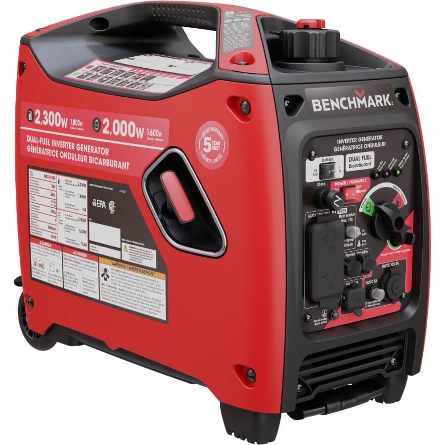 BENCHMARK Dual Fuel Quiet Inverter Generator | Home Hardware
