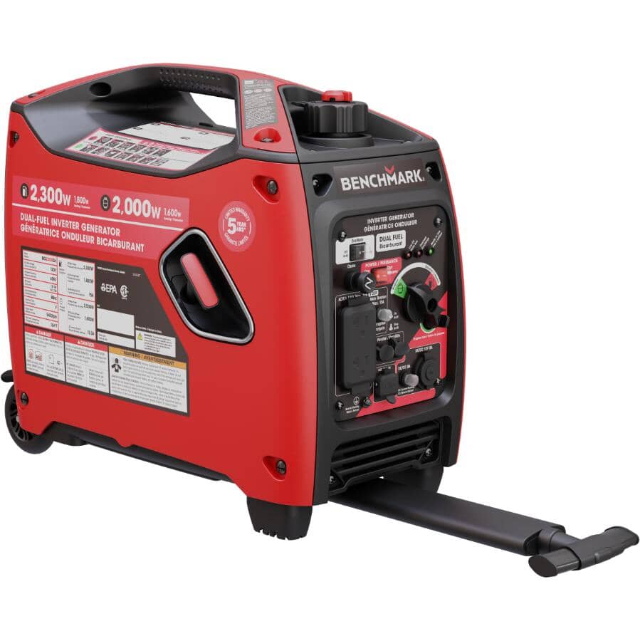 BENCHMARK Dual Fuel Quiet Inverter Generator | Home Hardware