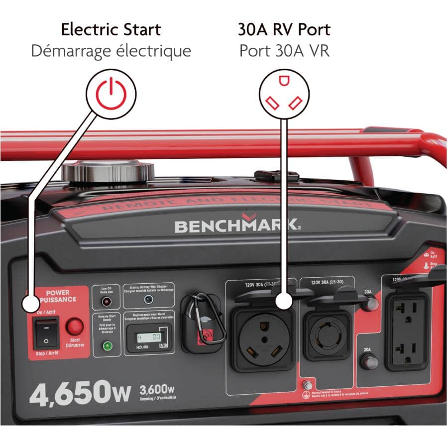 BENCHMARK Portable Gas Generator | Home Hardware