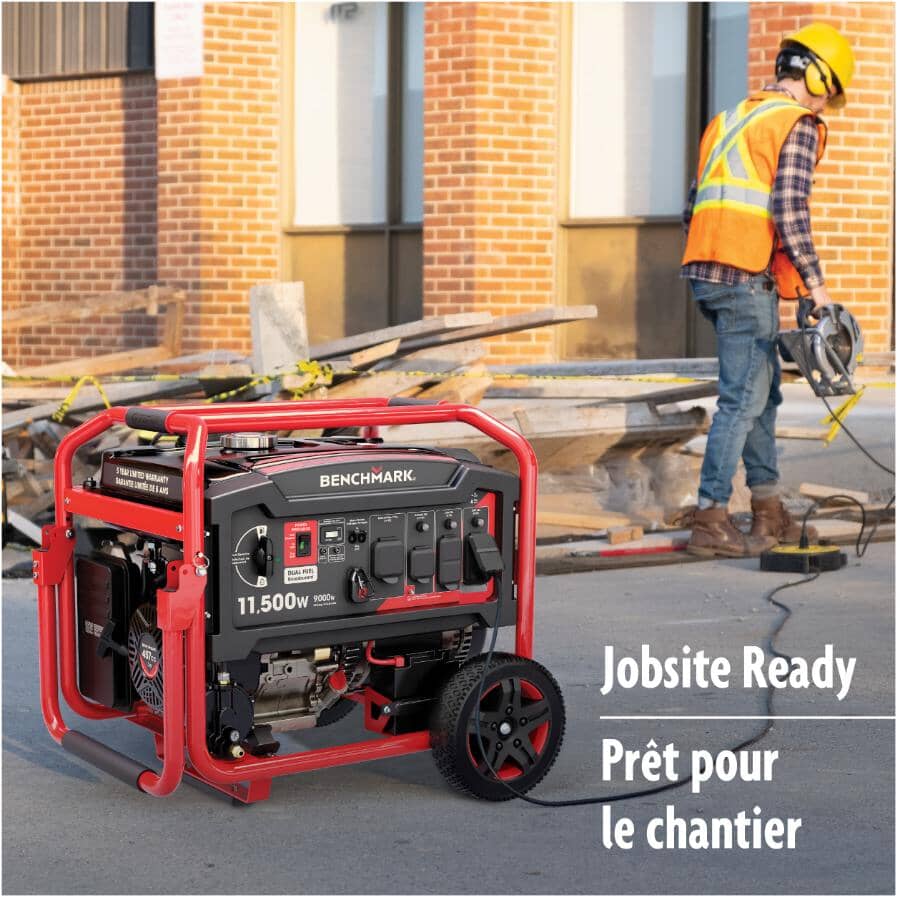 BENCHMARK Portable Dual Fuel Generator | Home Hardware