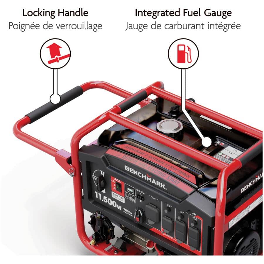 BENCHMARK Portable Dual Fuel Generator | Home Hardware