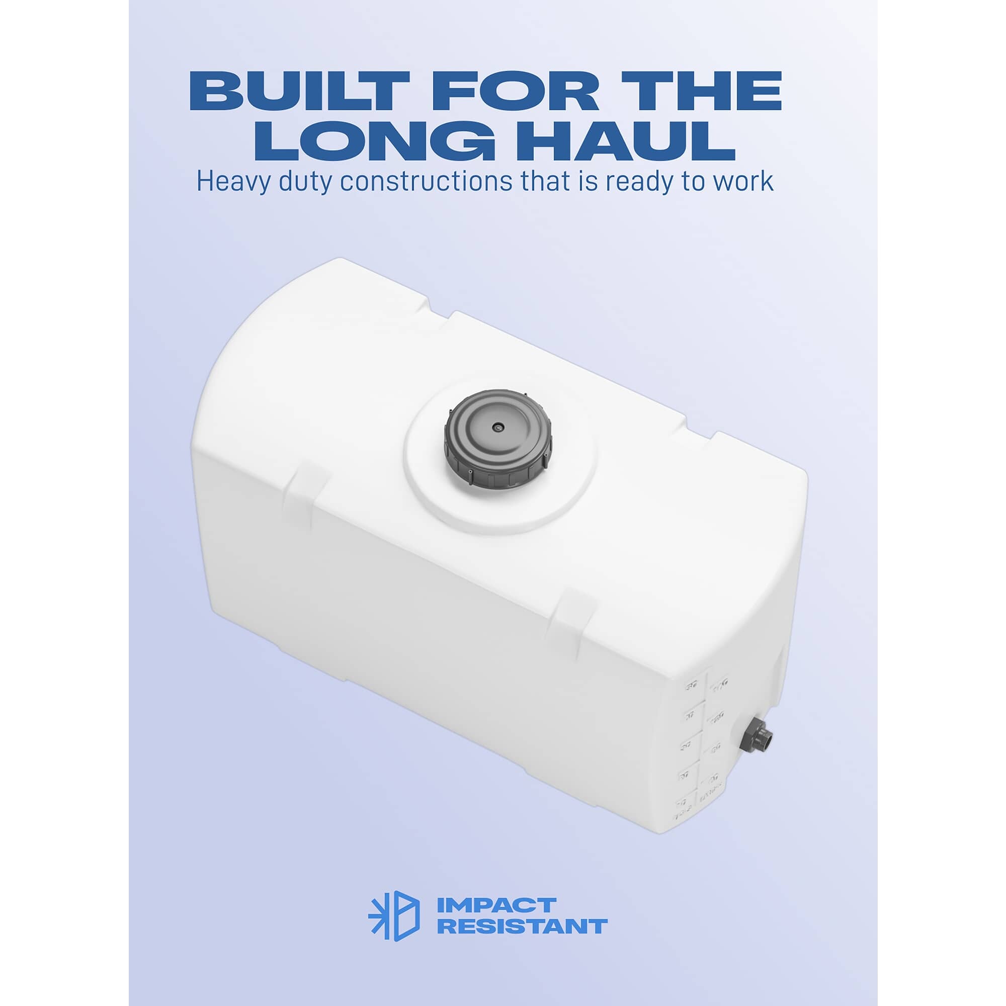 RTS PLASTICS Horizontal Rectangular Liquid Handling Tank | Home Hardware