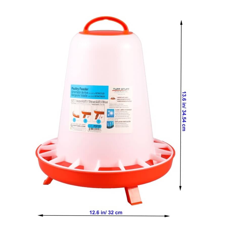 TUFF STUFF PRODUCTS Poultry Feeder with Foldable Legs | Home Hardware