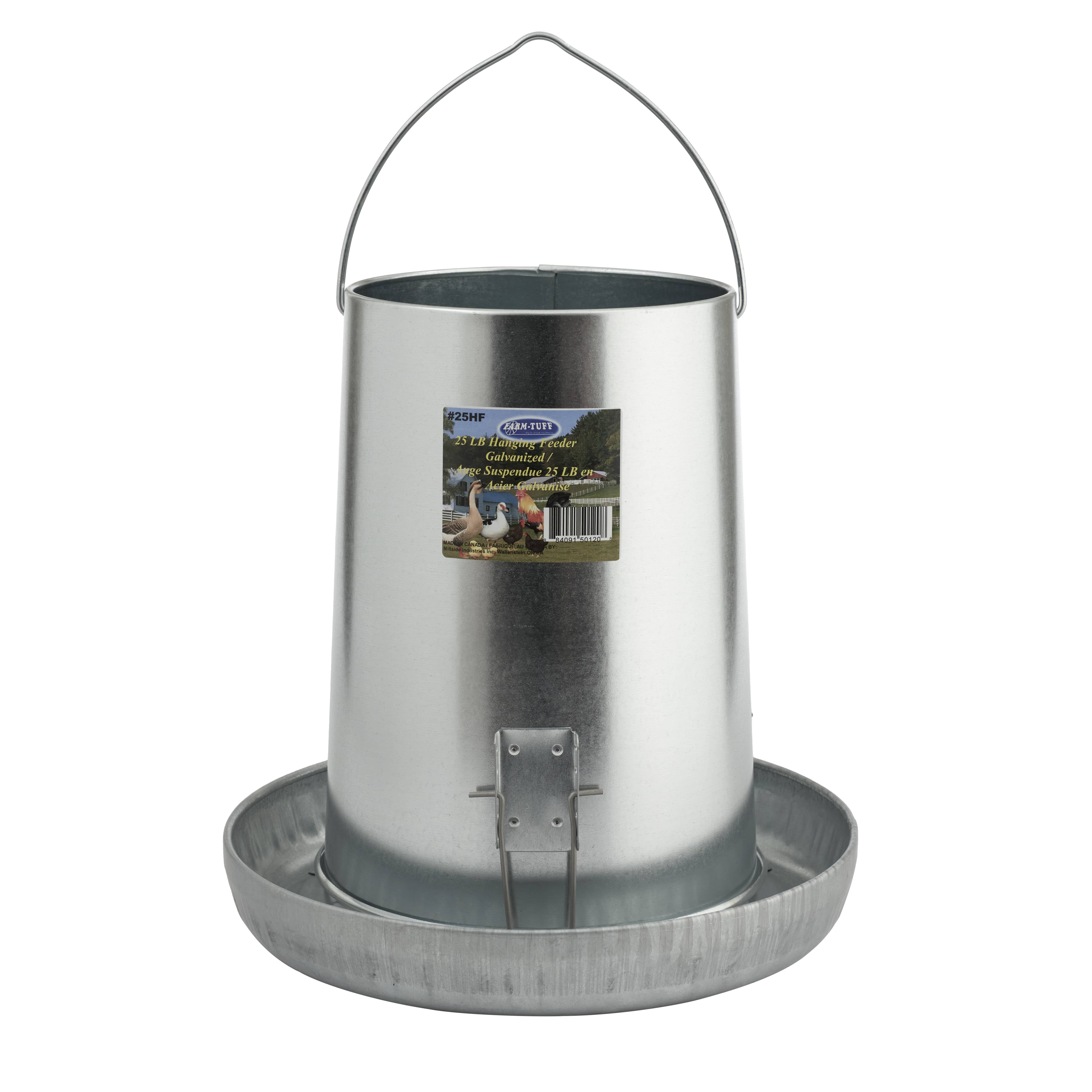 FARM TUFF POULTRY Galvanized Hanging Poultry Feeder | Home Hardware