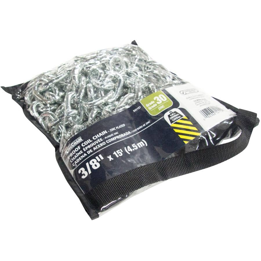 KINGCHAIN 3/8" x 15' Grade 30 Coil Proof Chain | Home Hardware