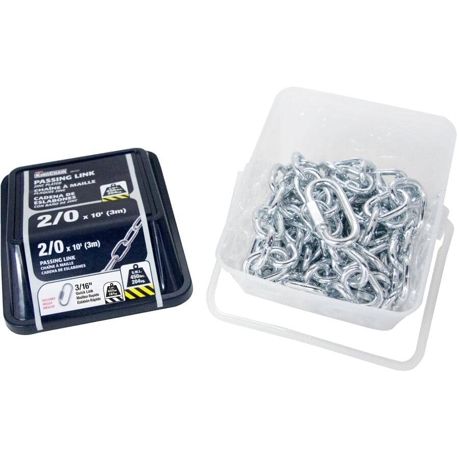 KINGCHAIN 3/16" x 10' Passing Link Chain | Home Hardware