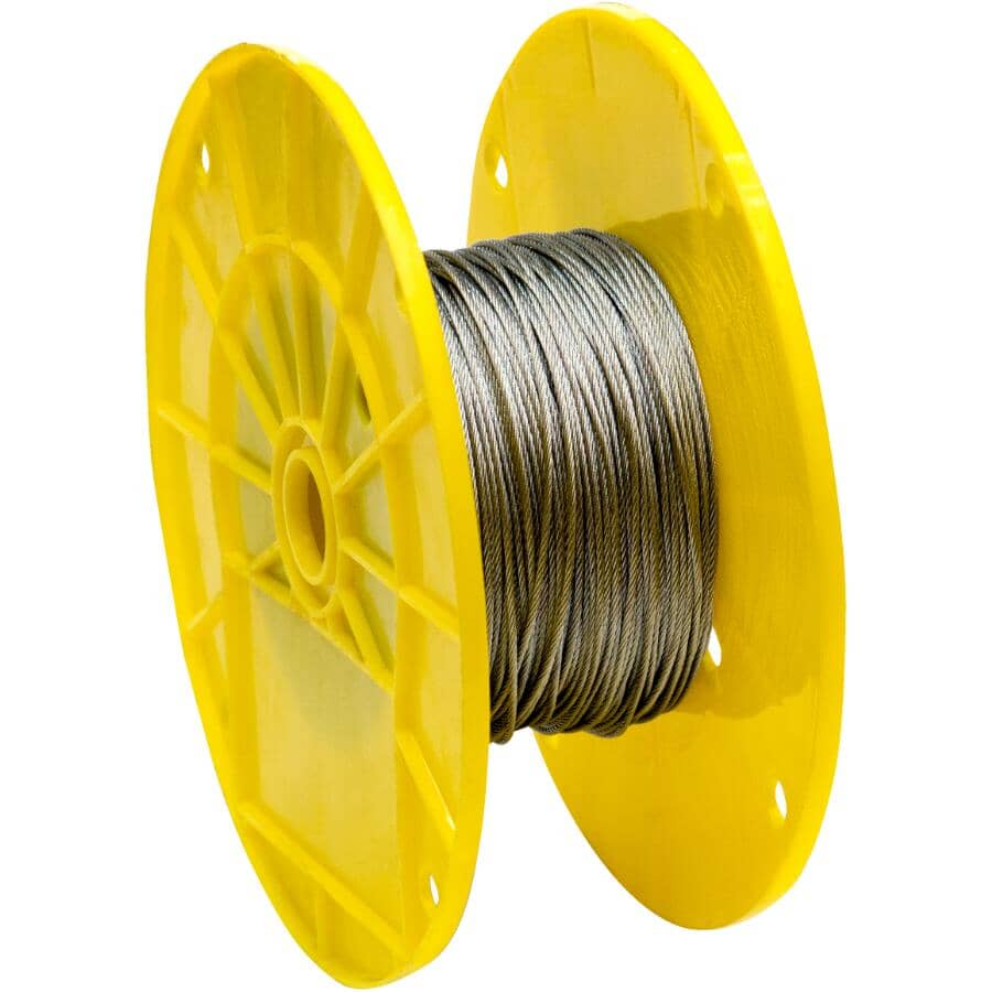 KINGCHAIN 1' x 1/16" 7 x 7 Strands Galvanized Aircraft Cable | Home ...