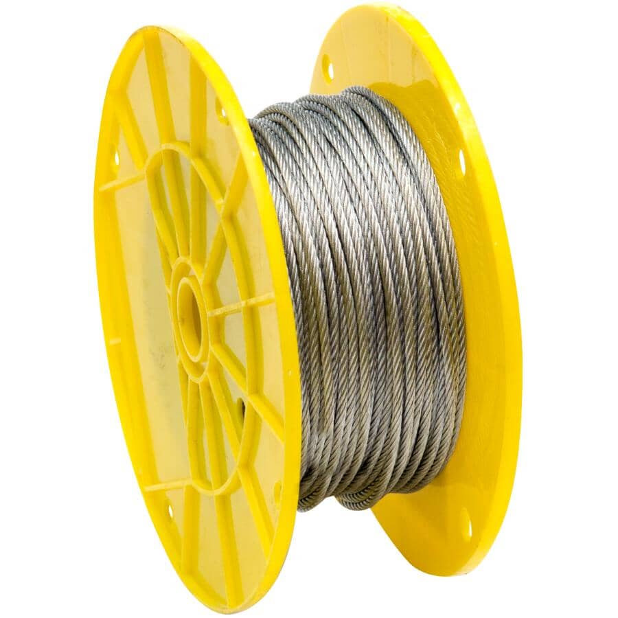 KINGCHAIN 1' x 1/8" 7 x 7 Strands Galvanized Aircraft Cable | Home Hardware