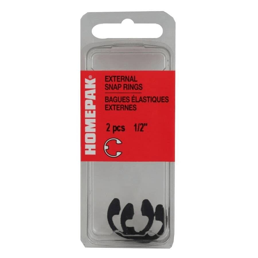 HOME PAK 2 Pack 1/2" External Retaining Snap Rings | Home Hardware