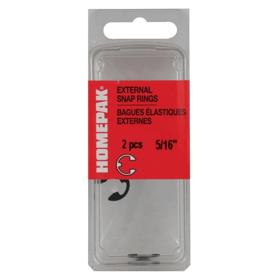 HOME PAK 2 Pack 5/16" External Retaining Snap Rings | Home Hardware