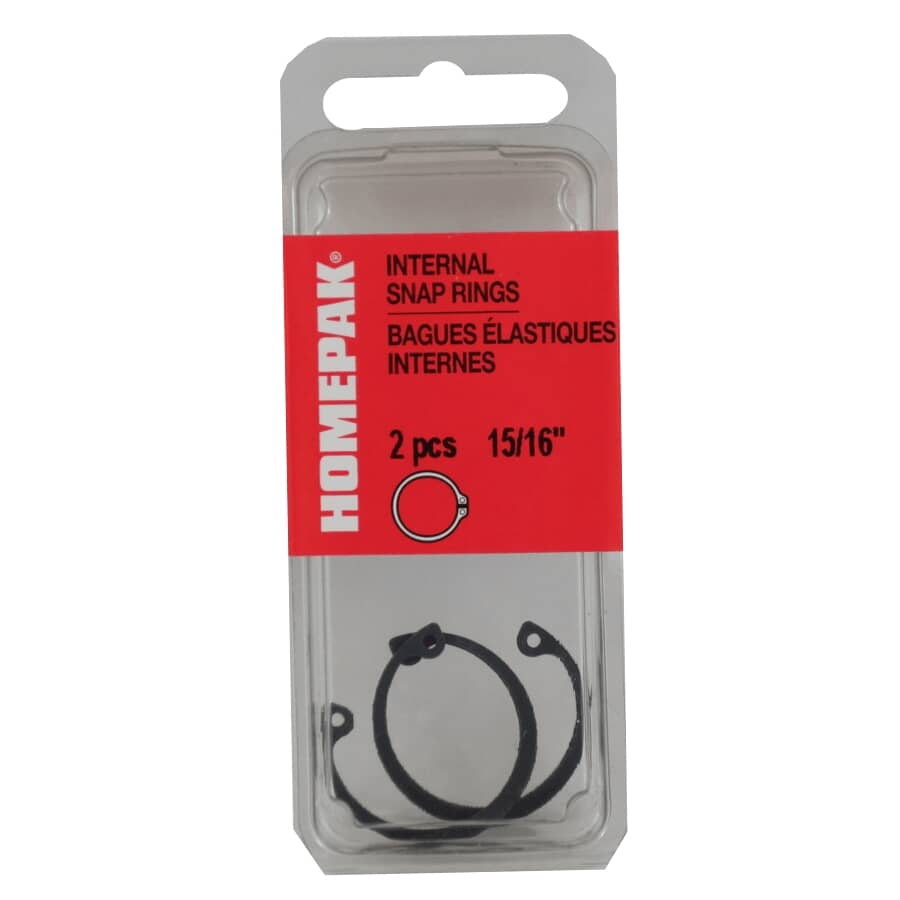 HOME PAK 2 Pack 15/16" Internal Retaining Snap Rings | Home Hardware