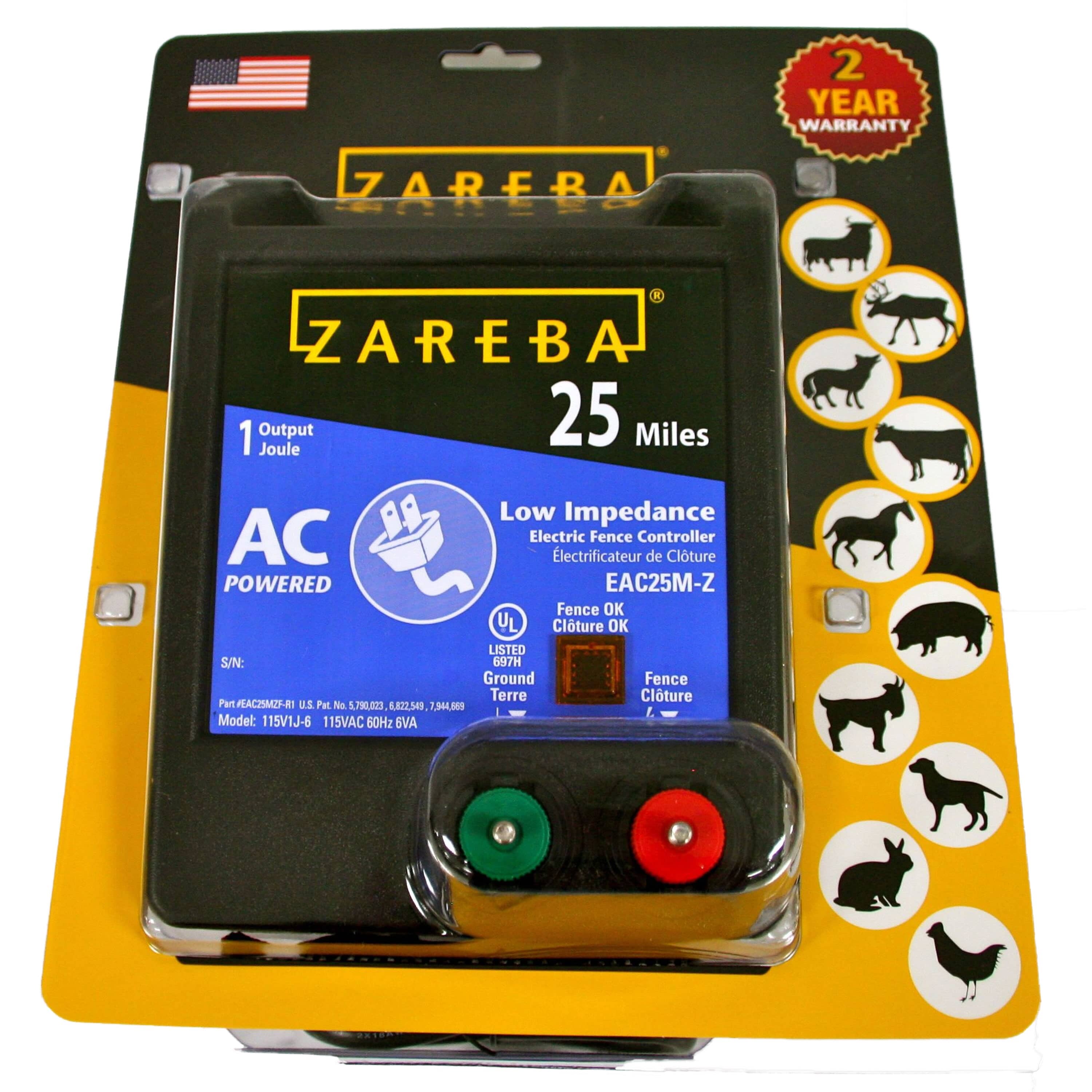 ZAREBA 25 Mile AC Powered Low Impedance Charger | Home Hardware