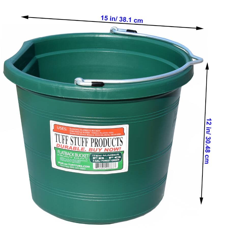 TUFF STUFF PRODUCTS Flat Back Bucket | Home Hardware