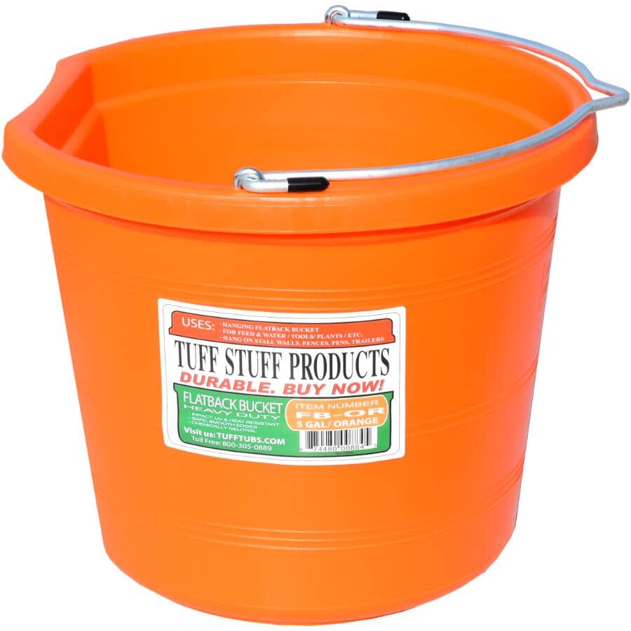 TUFF STUFF PRODUCTS Flat Back Bucket | Home Hardware