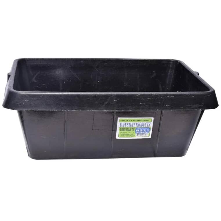 TUFF STUFF PRODUCTS Square Rubber Feed Tub | Home Hardware