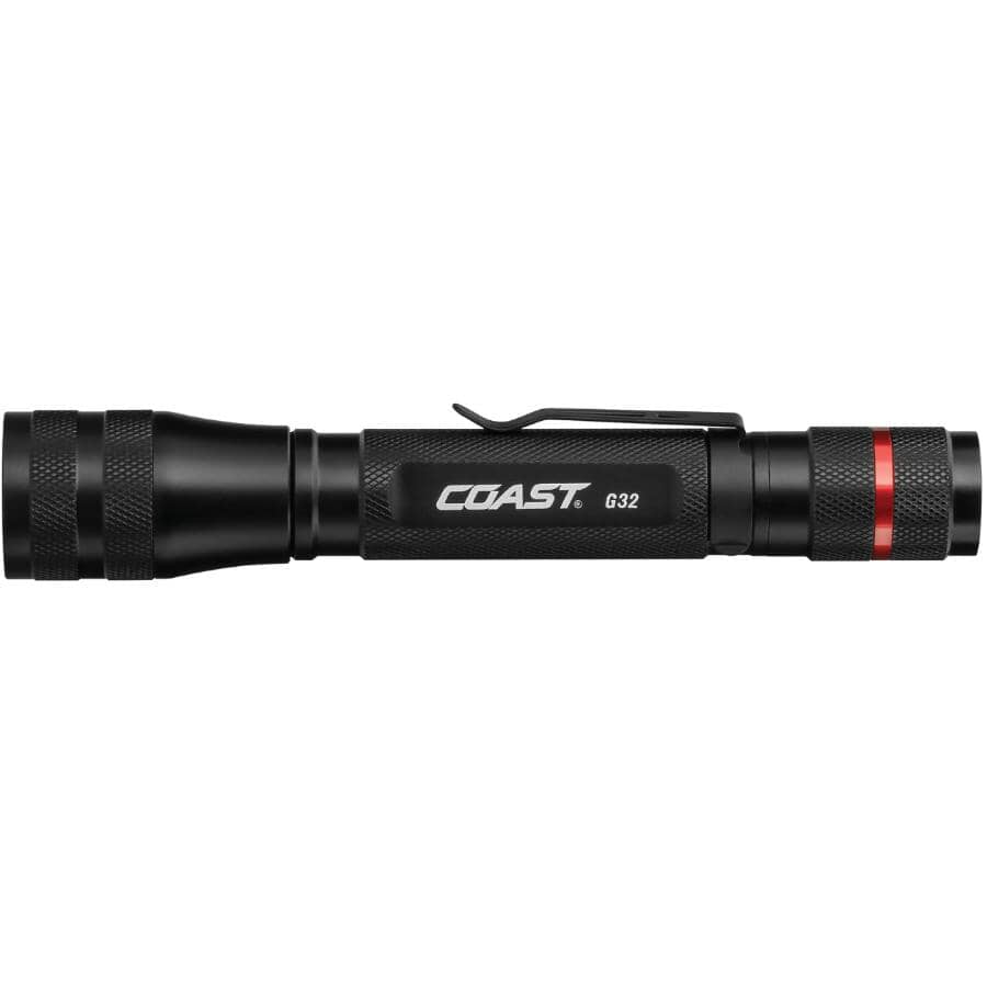COAST Twist Focus Aluminum LED Flashlight with 2 AA Batteries | Home ...