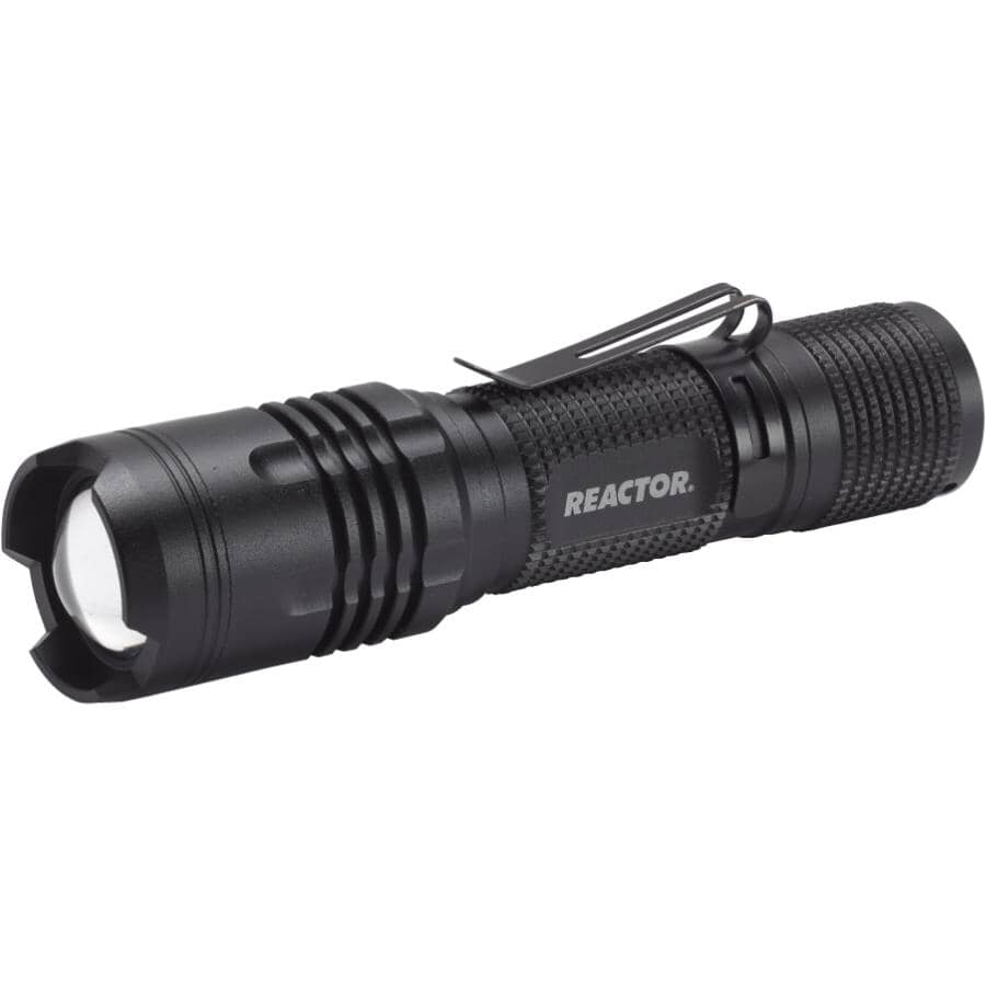 Reactor Compact Aluminum LED Flashlight, with Clip | Home Hardware