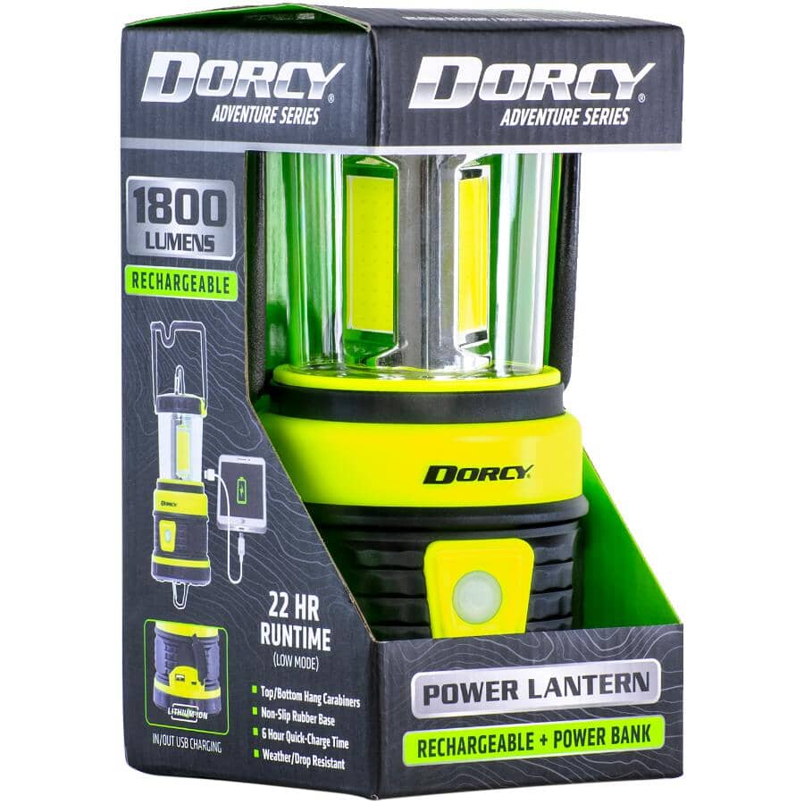 DORCY Adventure Series Rechargeable LED Power Lantern with Power Bank ...