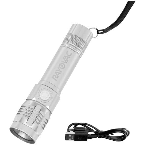 RAYOVAC Value Rechargeable Metal Flashlight | Home Hardware