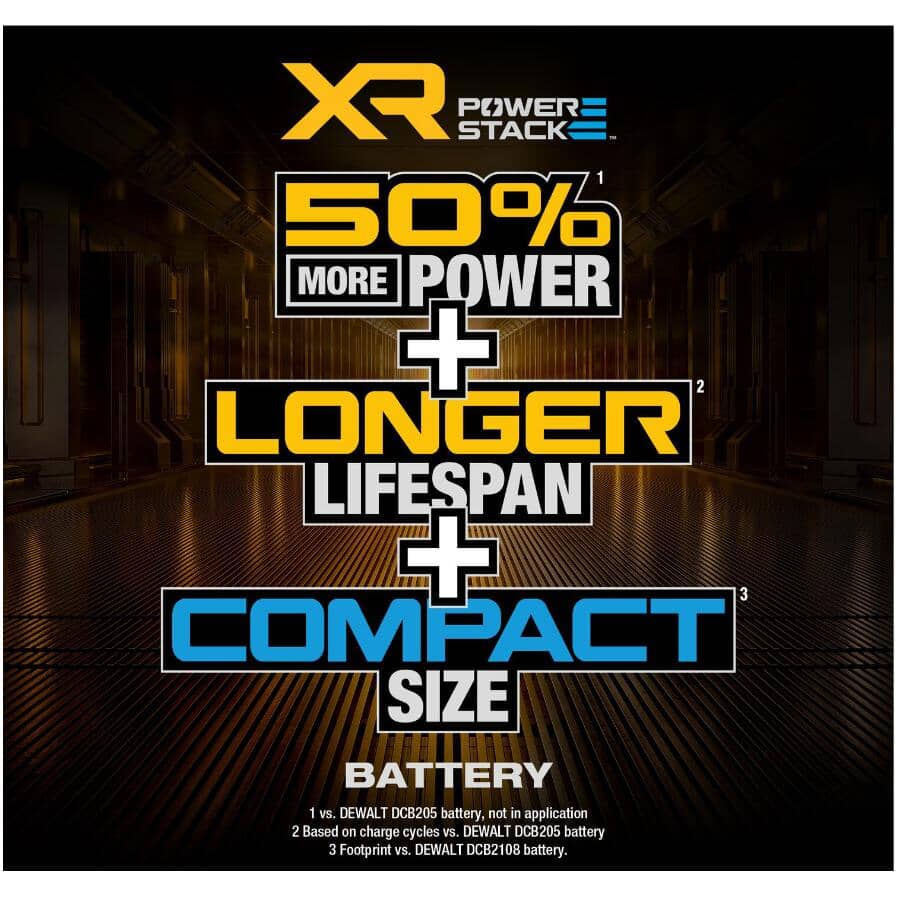 DEWALT 20V Max XR Lithium-Ion 5.0 Ah Powerstack Battery | Home Hardware