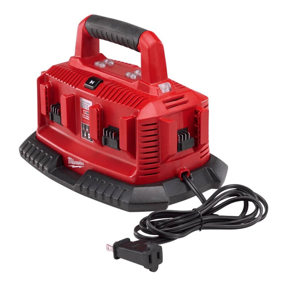 MILWAUKEE M18 18V Lithium-Ion 6-Port Battery Sequential Charger | Home ...