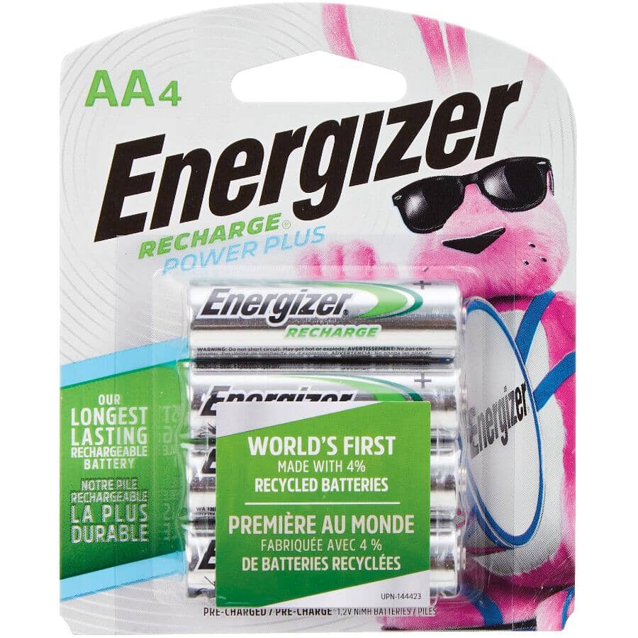 ENERGIZER Recharge Power Plus NiMH Rechargeable AA Batteries | Home ...