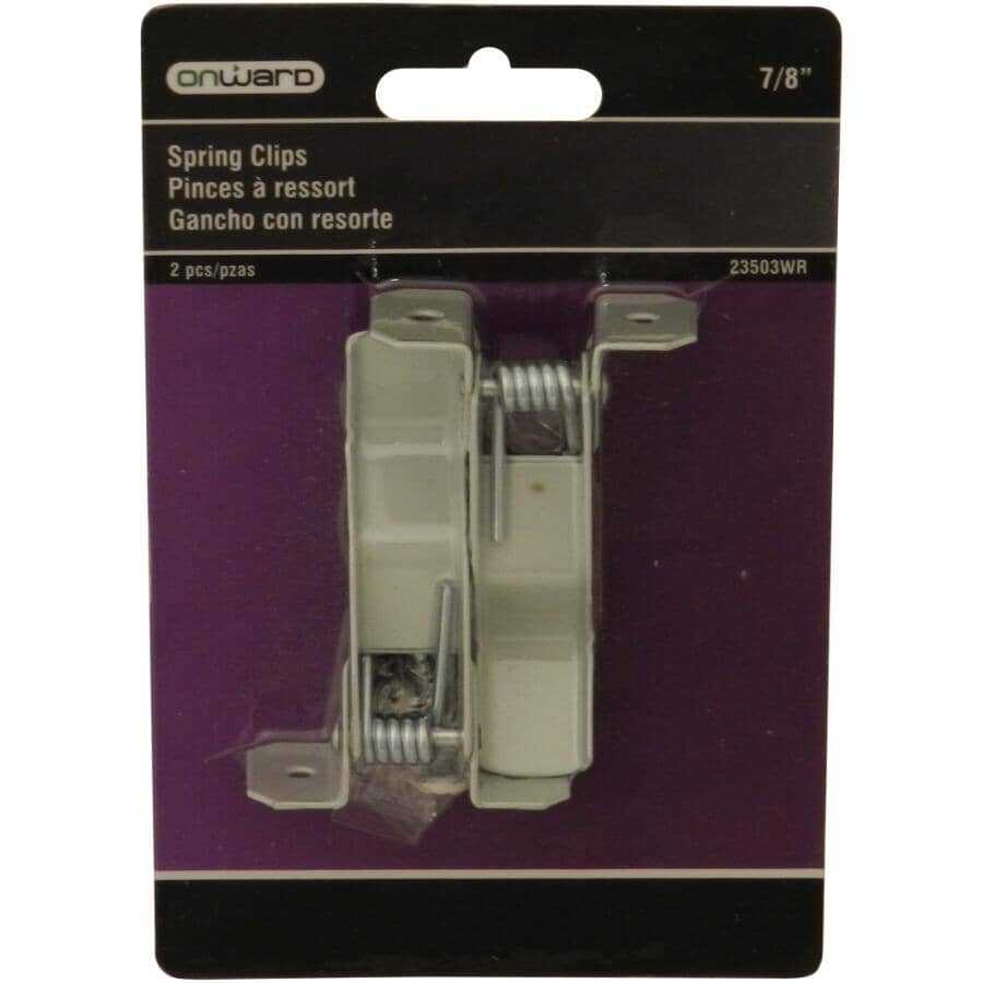ONWARD White Spring Clip - 2 Pack | Home Hardware
