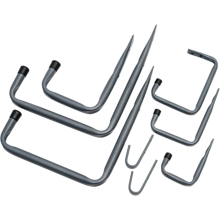BUILDER'S HARDWARE 8 Pack Utility Storage Hooks | Home Hardware