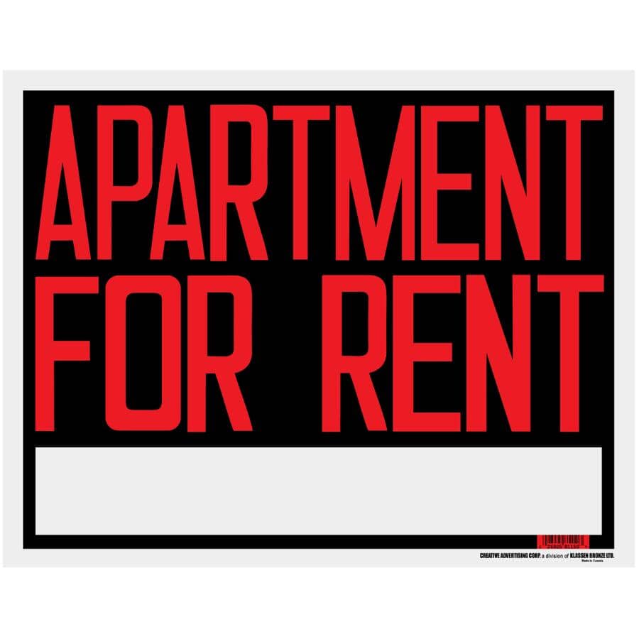 KLASSEN 15" x 19" Apartment For Rent Sign | Home Hardware