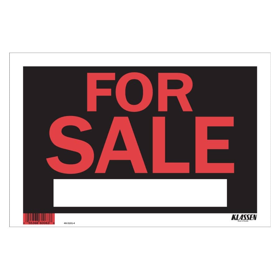 KLASSEN 8" x 12" For Sale Sign | Home Hardware