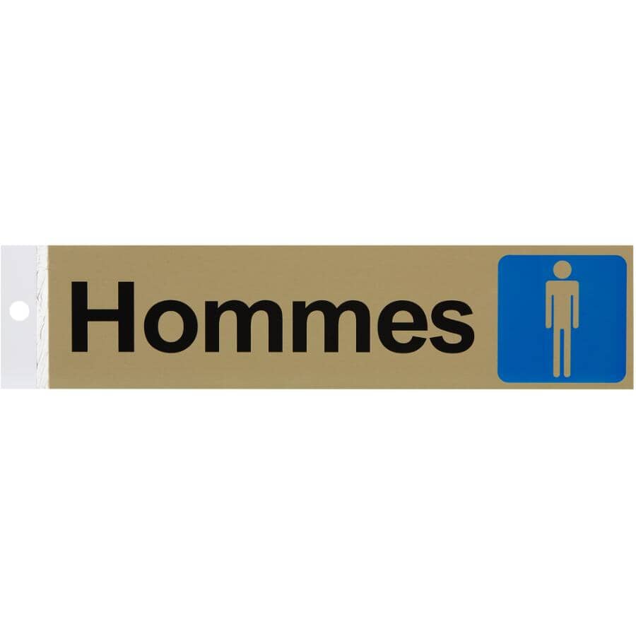 KLASSEN 2" x 8" Hommes French Adhesive Sign | Home Hardware