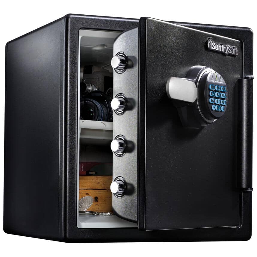 SENTRYSAFE 1.23 Cu Ft. Fireproof and Waterproof Digital Safe | Home ...