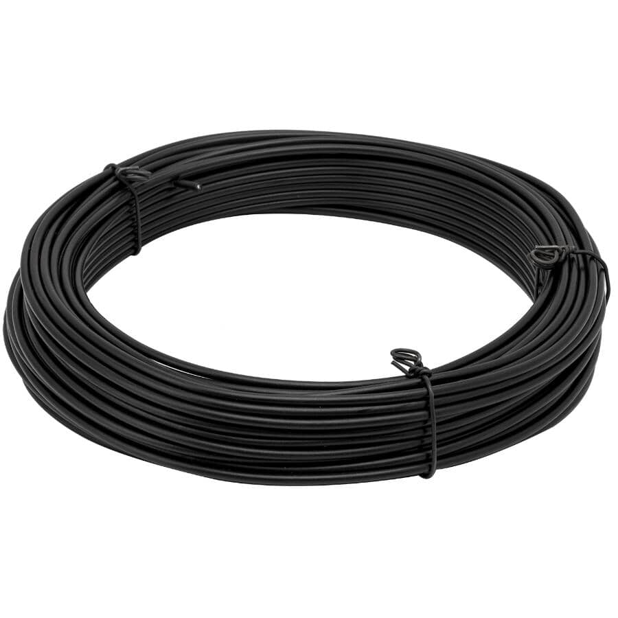 NUVO IRON 100' Black Vinyl Bottom Wire | Home Hardware