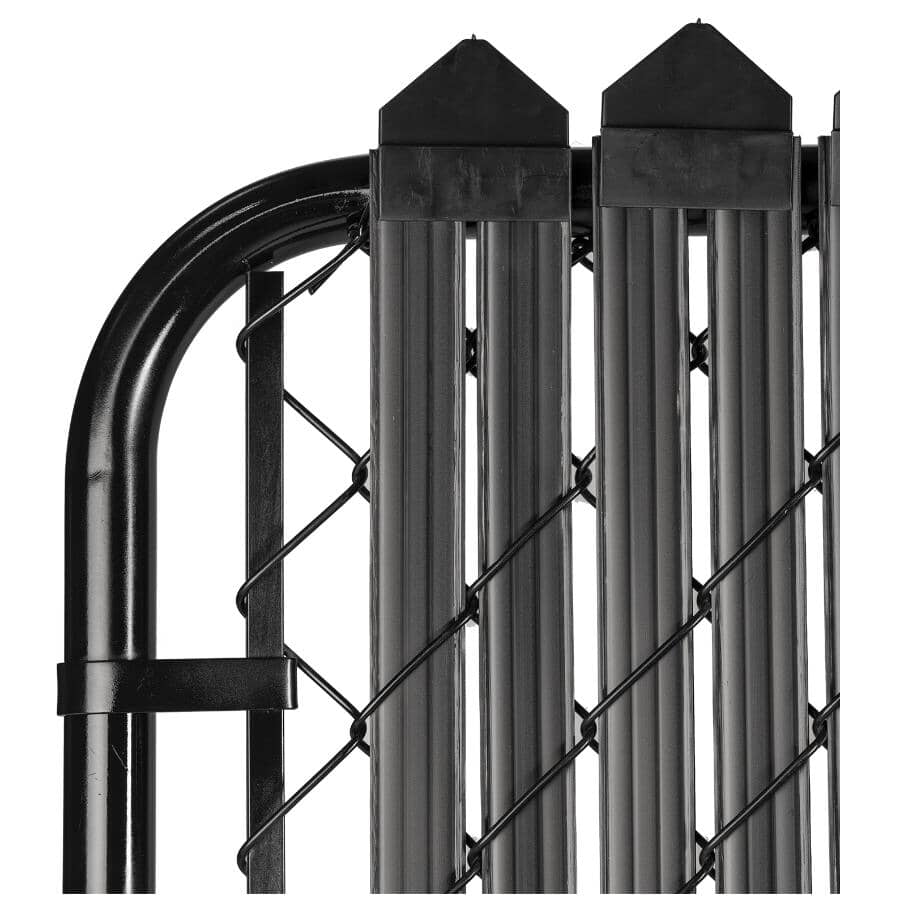 NUVO IRON 60" Black Chainlink Privacy Slats | Home Hardware
