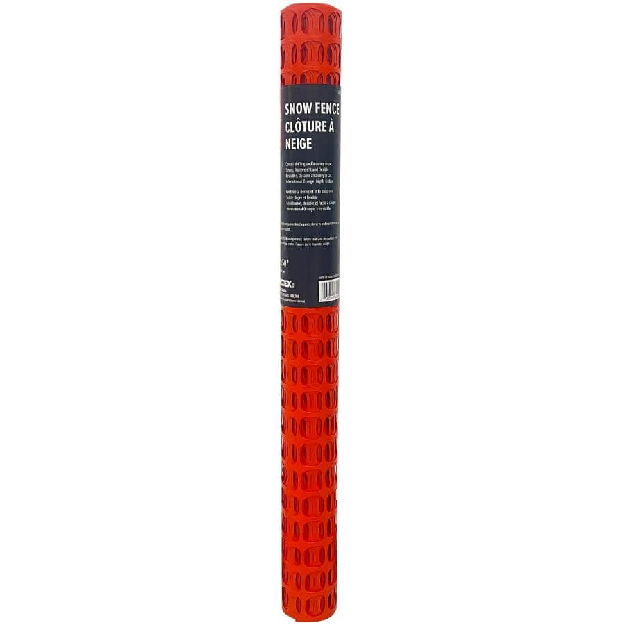 PROJEX 4' x 50' Orange Plastic Drift Control Snow Fence | Home Hardware