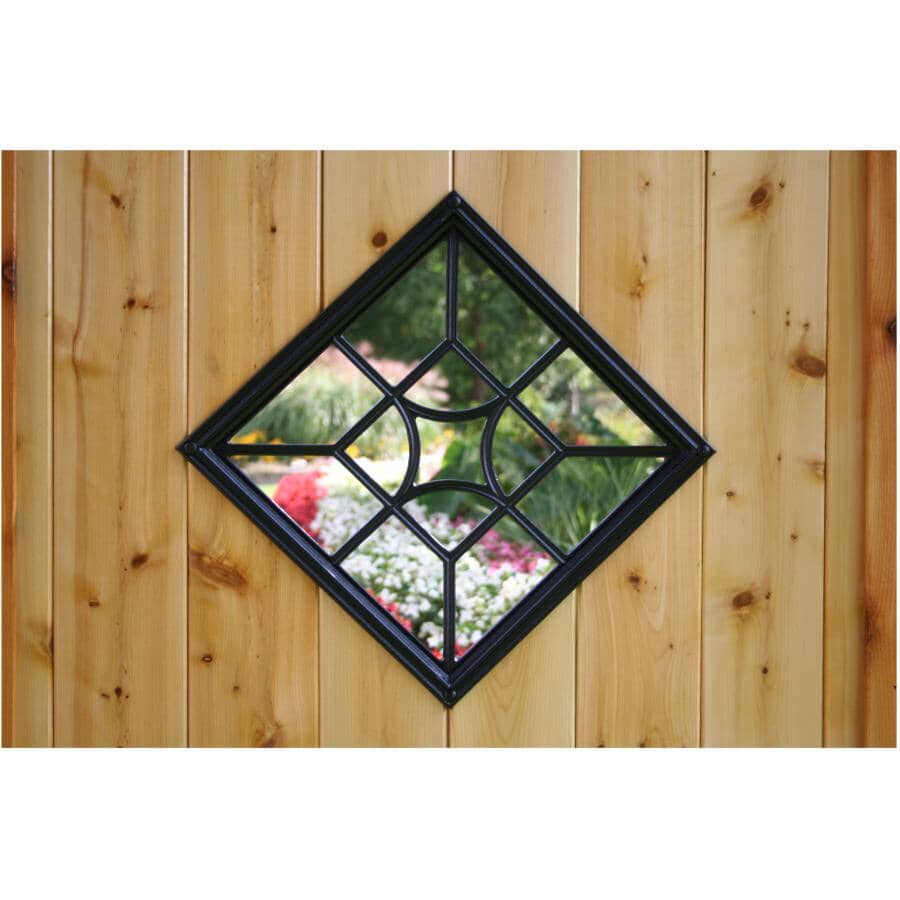 NUVO IRON 15" x 15" Black Powder Coated Aluminum Ornamental Gate Insert ...