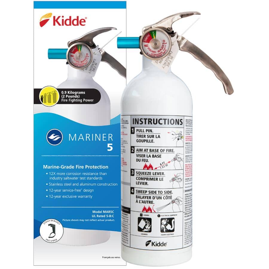 KIDDE Mariner 5 BC Rechargeable Fire Extinguisher | Home Hardware