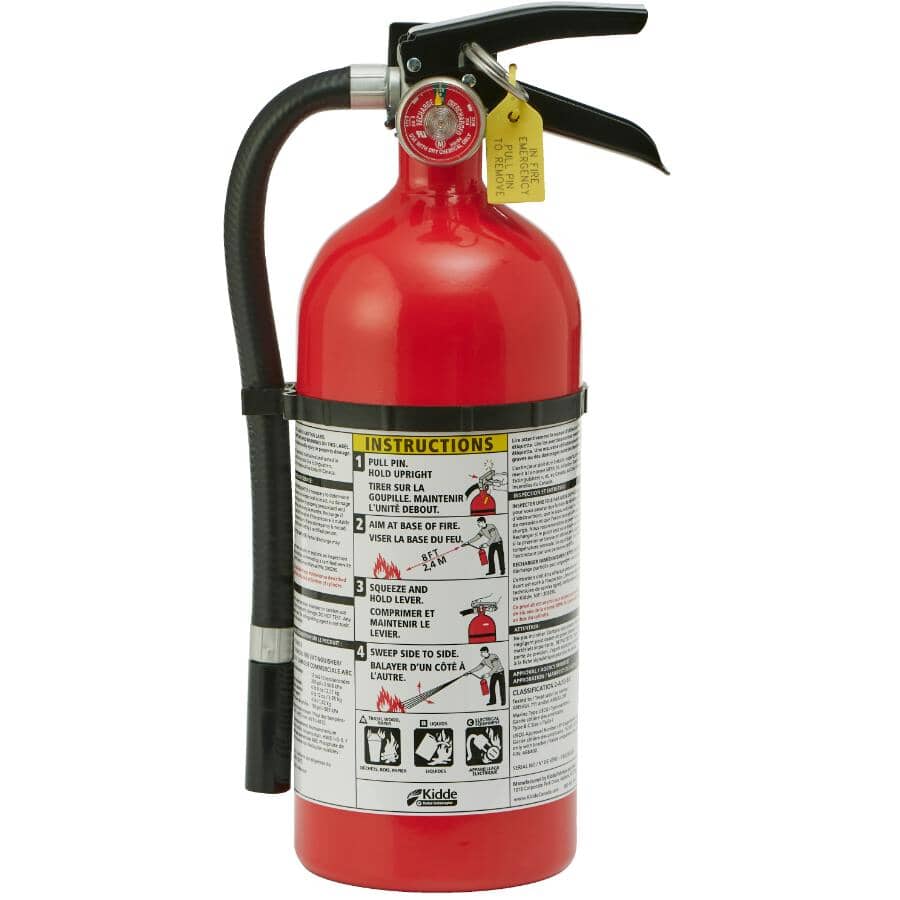 KIDDE 2A/10BC Rechargeable Fire Extinguisher | Home Hardware